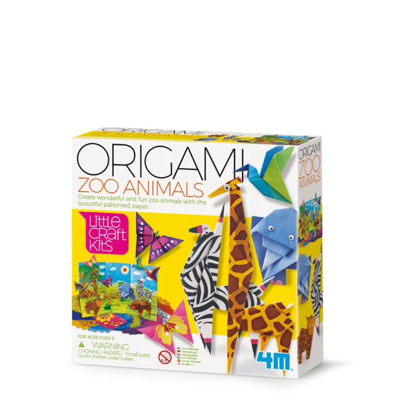 Origami Zoo Animals Craft Kit | Kids Paper Folding Set | 4M – Wonder Tribe