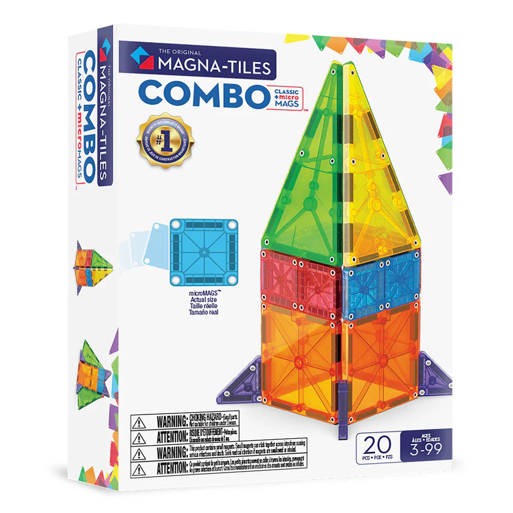 MAGNA TILES - Combo + micro MAGS 20pc Set – Wonder Tribe