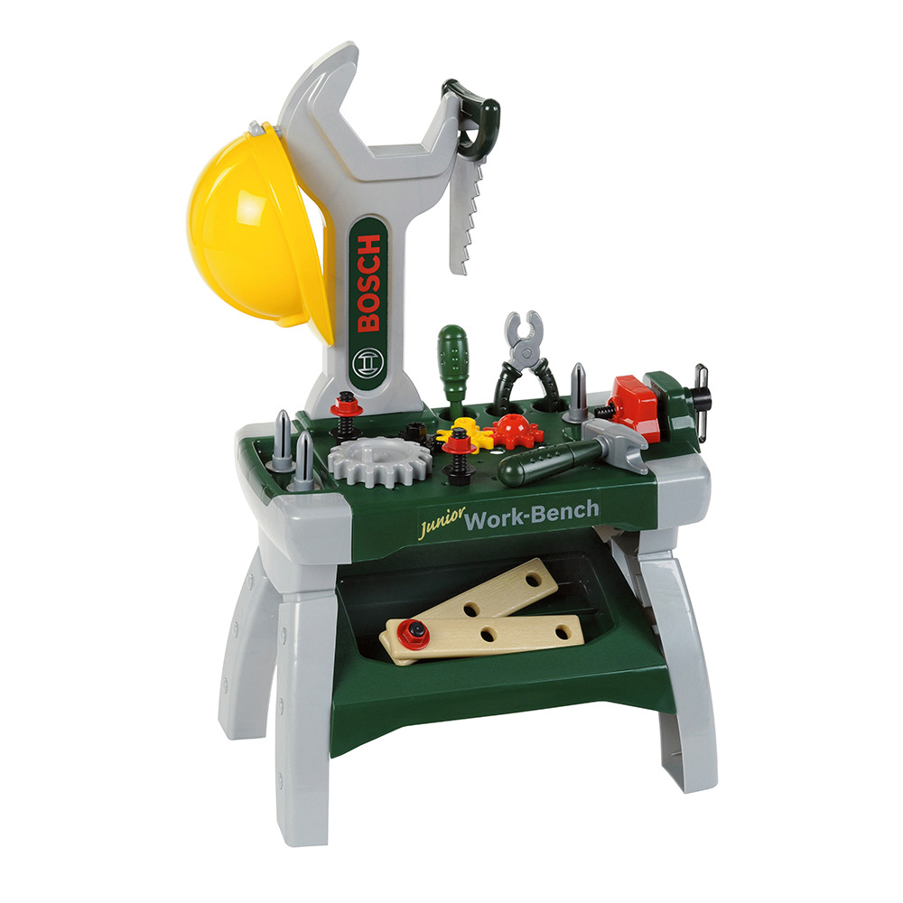 Bosch Workbench Junior - Kids Tool Bench with 43 Pieces | Wonder Tribe