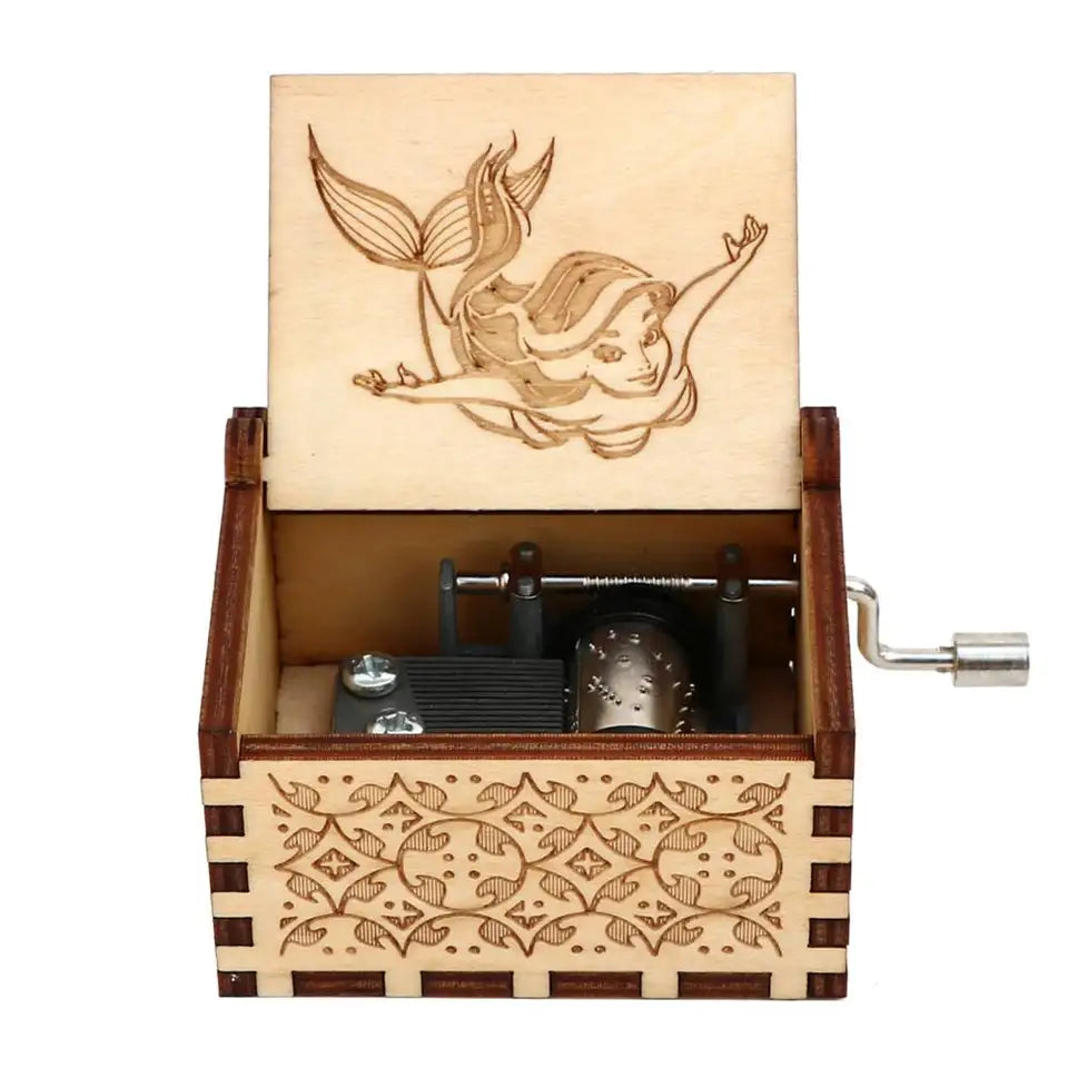 Wooden Hand Cranked Music Box - Under The Sea – Wonder Tribe