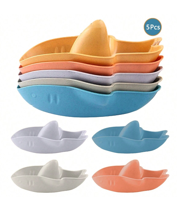 Shark Stacking Boats - Pastel – Wonder Tribe