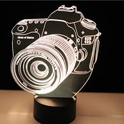 Acrylic Night light - Camera – Wonder Tribe
